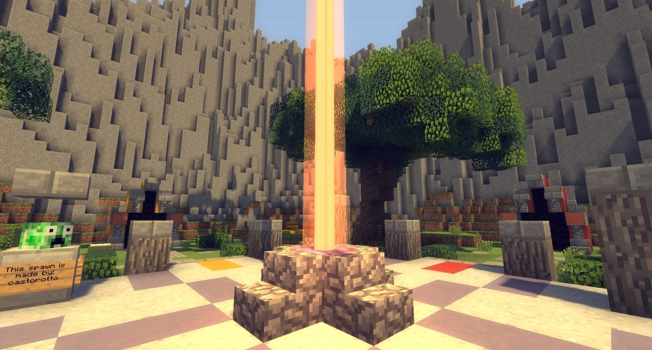 Free Hub! Built by: castorotto Minecraft Map