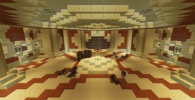 Desert Temple Survival Base Minecraft Map