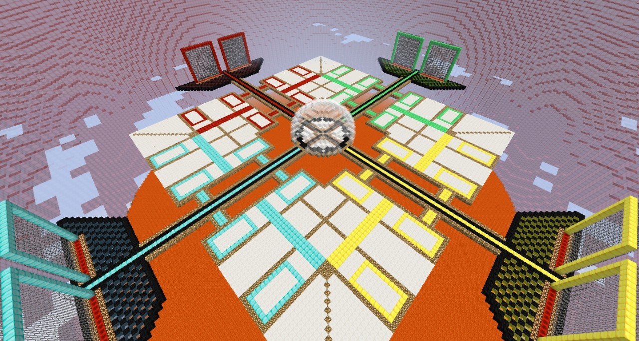 Lava Server Spawn/Hub Minecraft Map