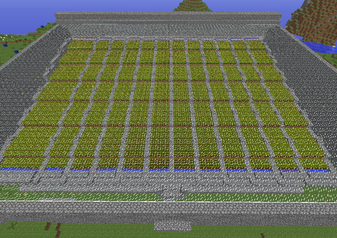 Giant Automatic Wheat Farm Minecraft Map