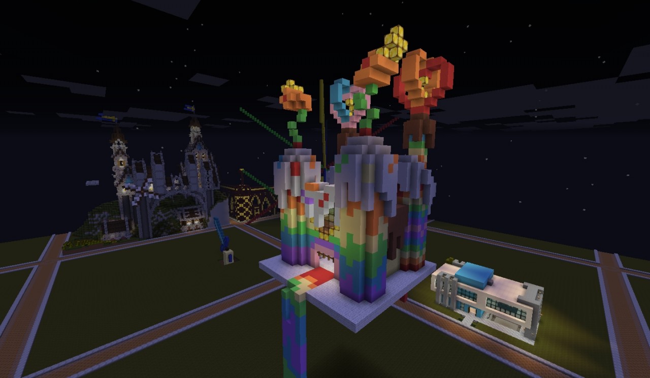 Rainbow Castle Minecraft Map