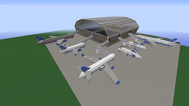 United Airlines Terminal (part of airport project) Minecraft Map