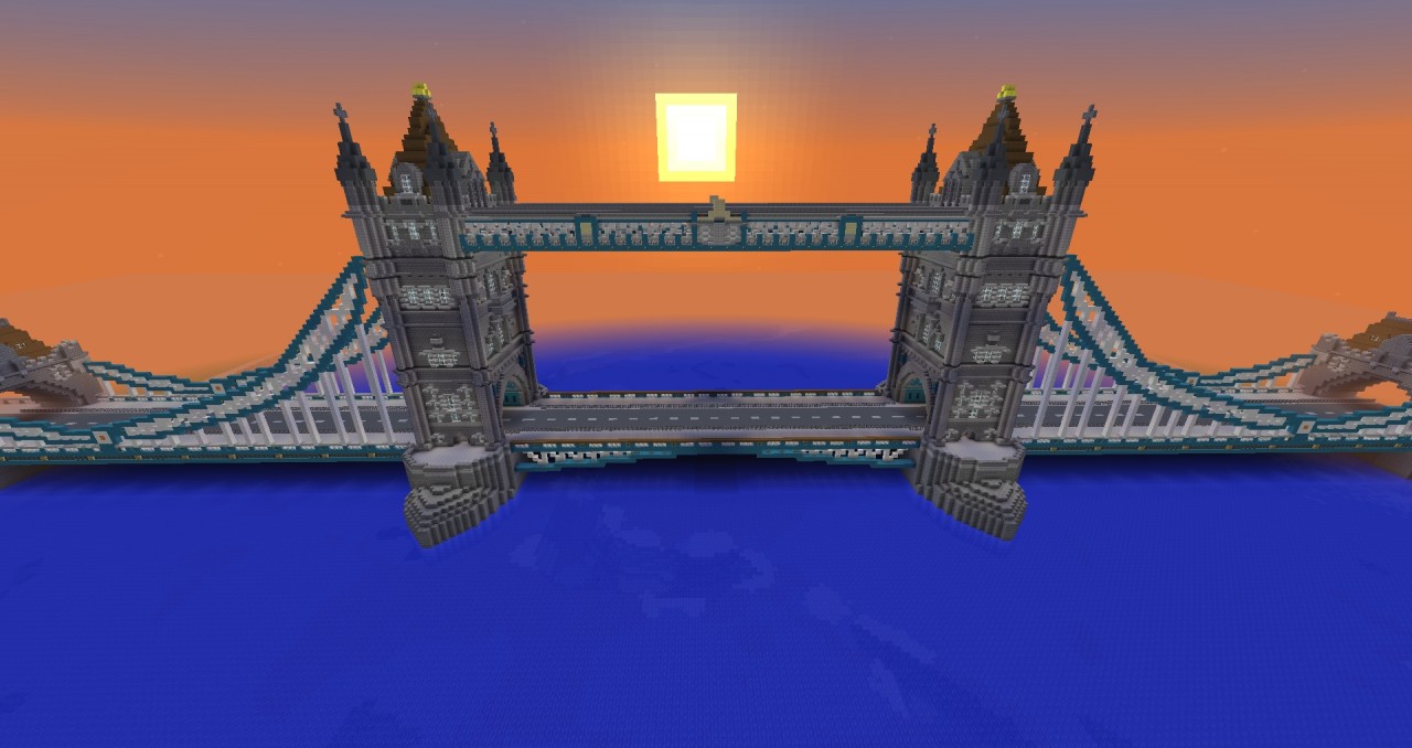 Tower Bridge in London Minecraft Map