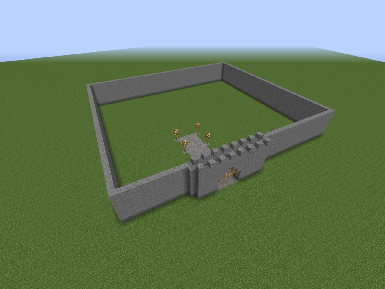 fortified wall (build what you like inside!) Minecraft Project