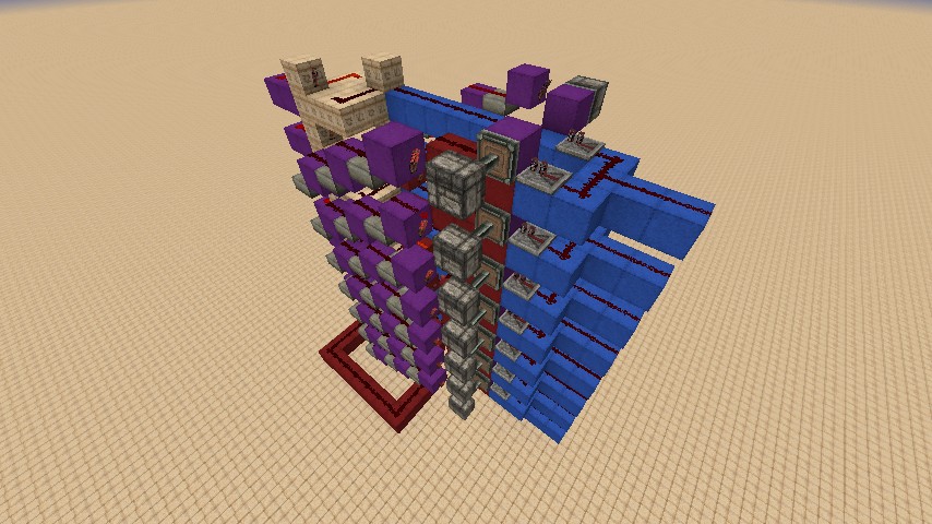 Infinity button combination lock with automatic reset Minecraft Map