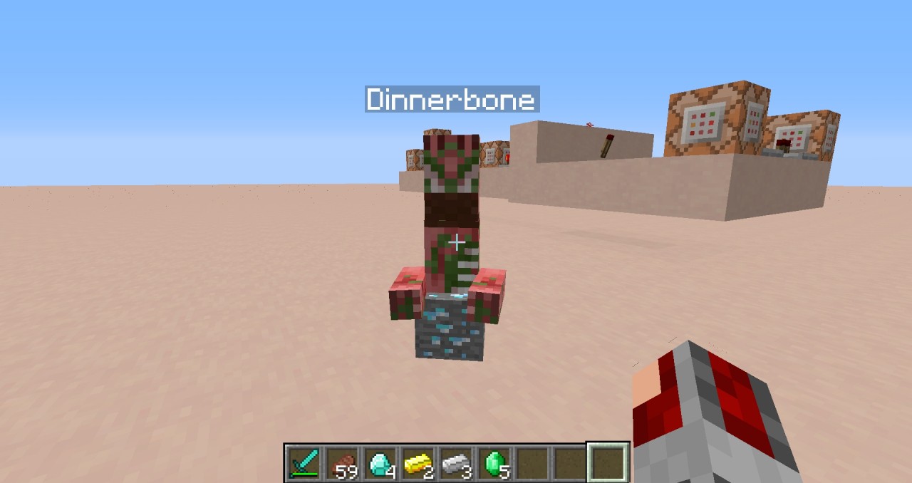 Living blocks and ores in vanilla (1.8) Minecraft Map