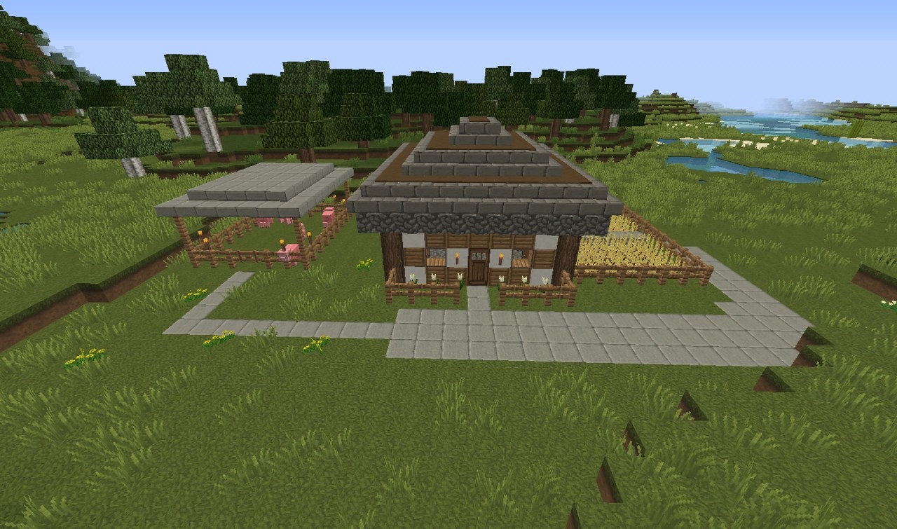 Small Cottage/ Starting Land Minecraft Map