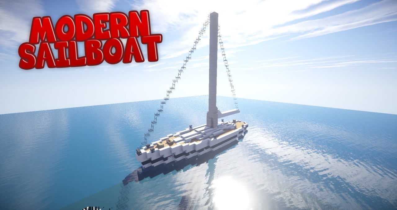 Modern Sailboat - Luxury Yacht Minecraft Map