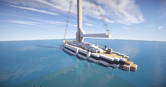 Modern Sailboat - Luxury Yacht Minecraft Map