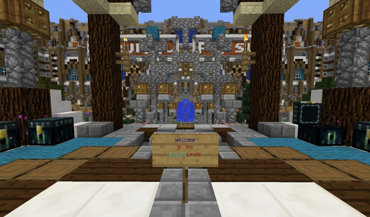 Spawn creator by: XxTechnoCyberxX epic server spawn 1.7.9 Minecraft Map