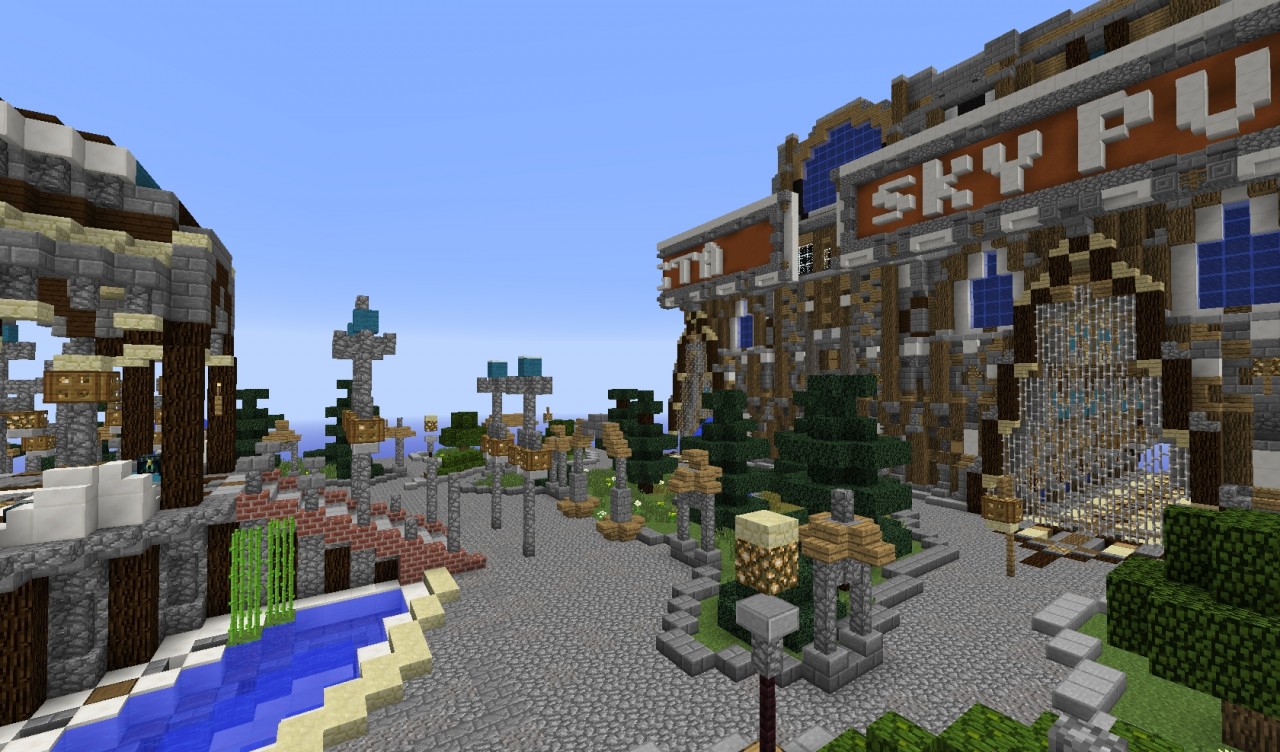 Spawn creator by: XxTechnoCyberxX epic server spawn 1.7.9 Minecraft Map