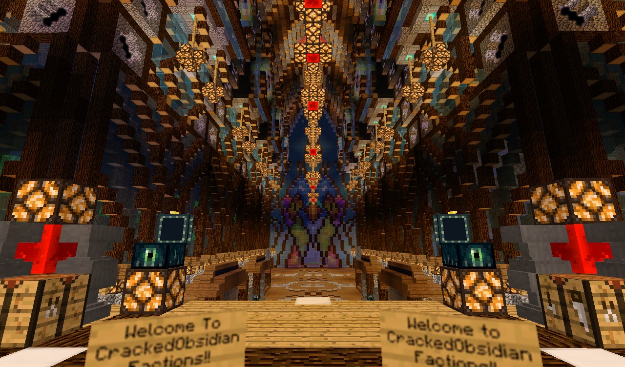 Cracked Obsidian Spawn Minecraft Map