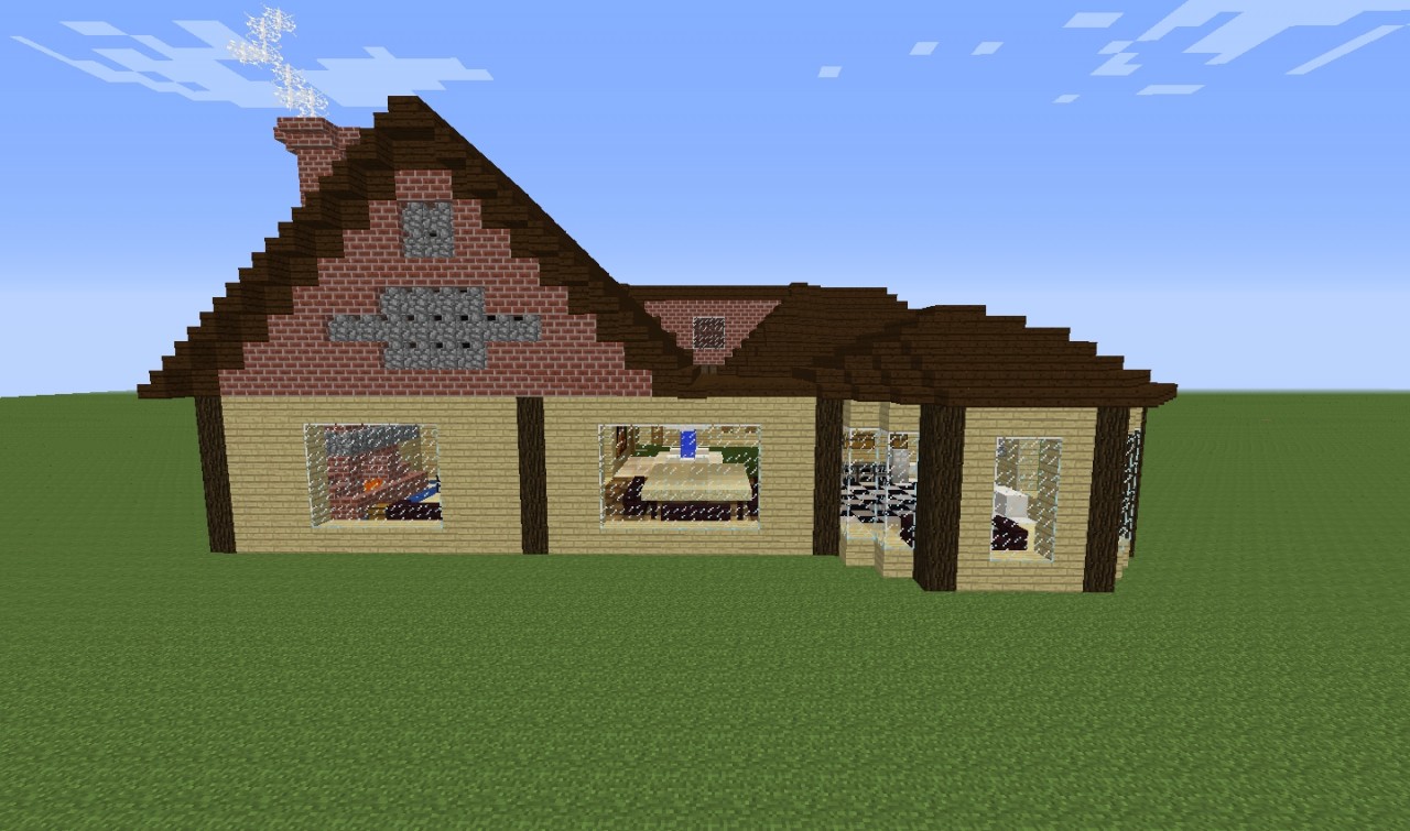 Large Hand-Built Minecraft House Minecraft Map