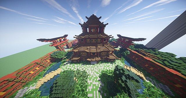 "Asian" Style Building Minecraft Map