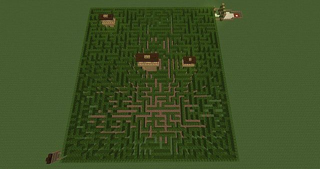 Minecraft Hedge Maze! Minecraft Map