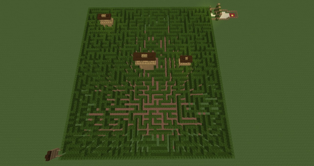 Minecraft Hedge Maze! Minecraft Map