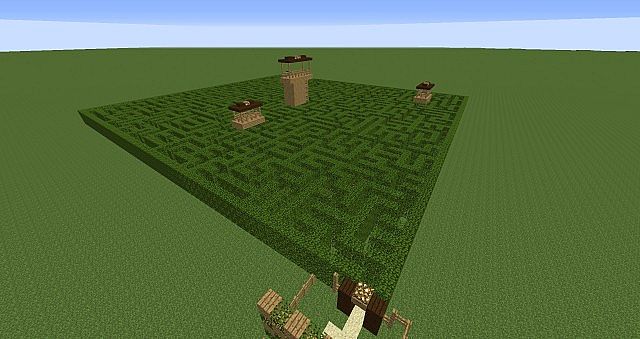 Minecraft Hedge Maze! Minecraft Map