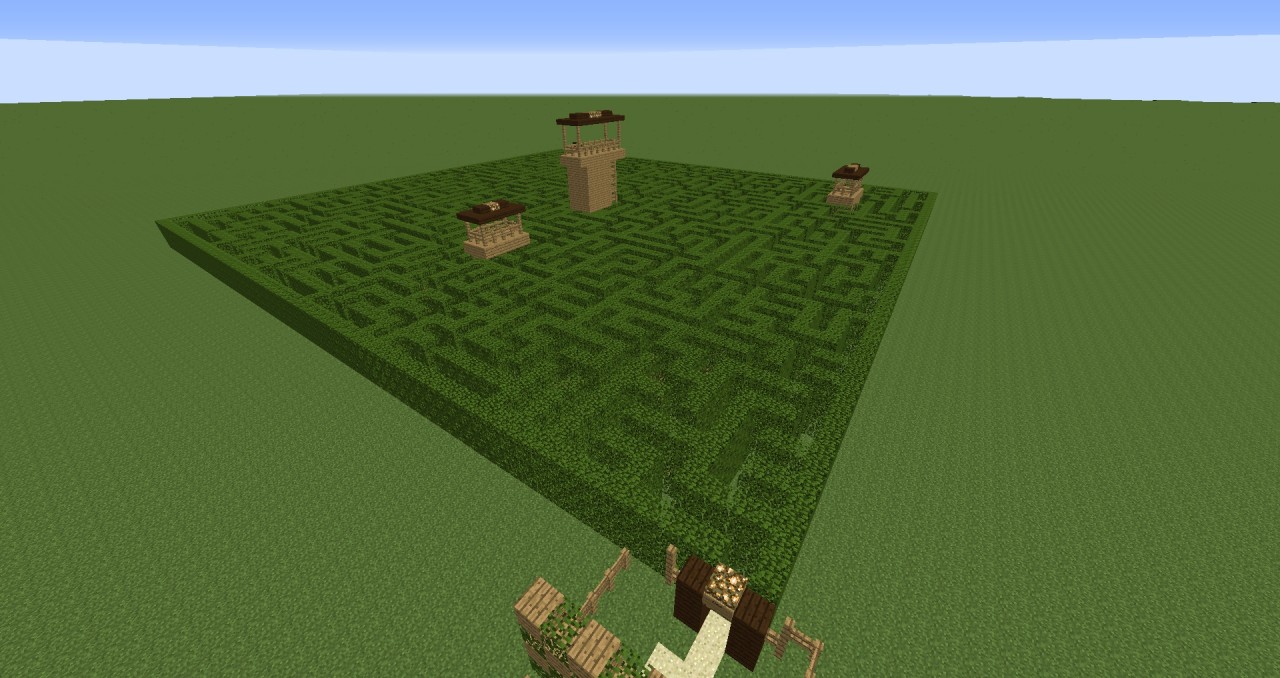 Minecraft Hedge Maze! Minecraft Map