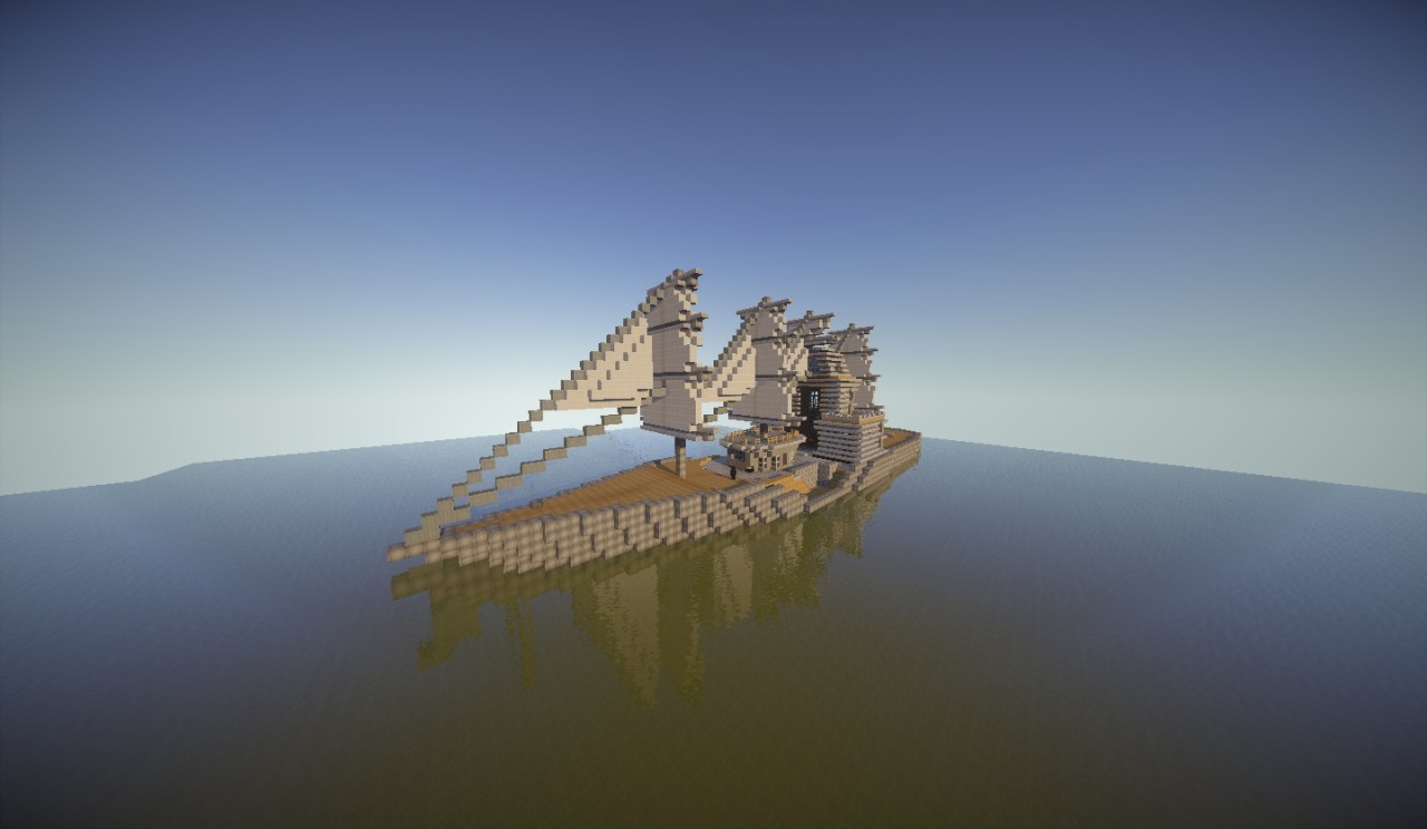 Another Sailingship I coudln't finish >:[ Minecraft Map