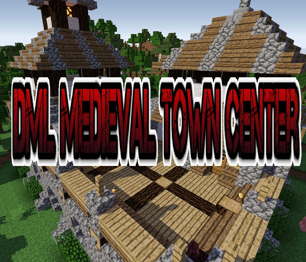 DML Medieval Town Center Minecraft Map