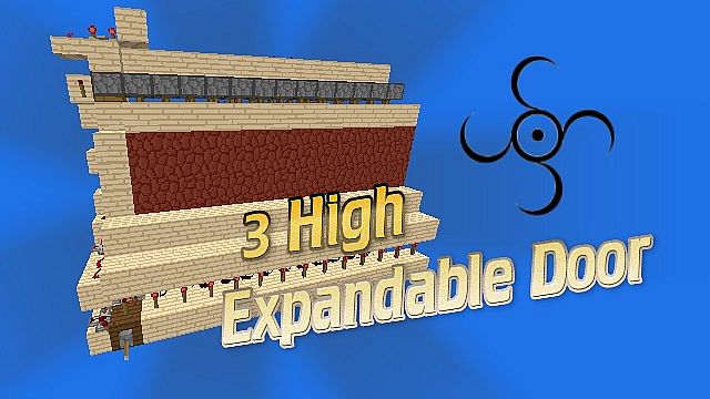 3 High Flush Expandable door Minecraft Map