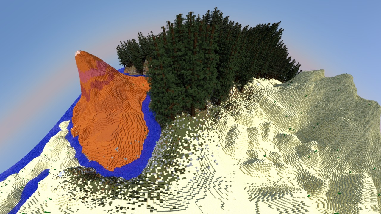 Custom Fantasy Terrain Minecraft Map