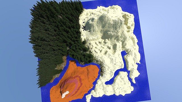 Custom Fantasy Terrain Minecraft Map