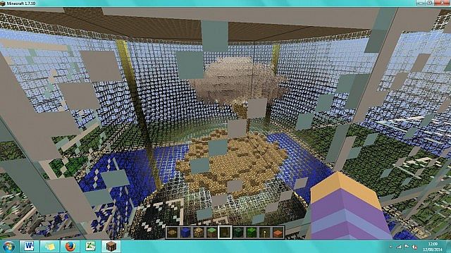giant hourglass Minecraft Map