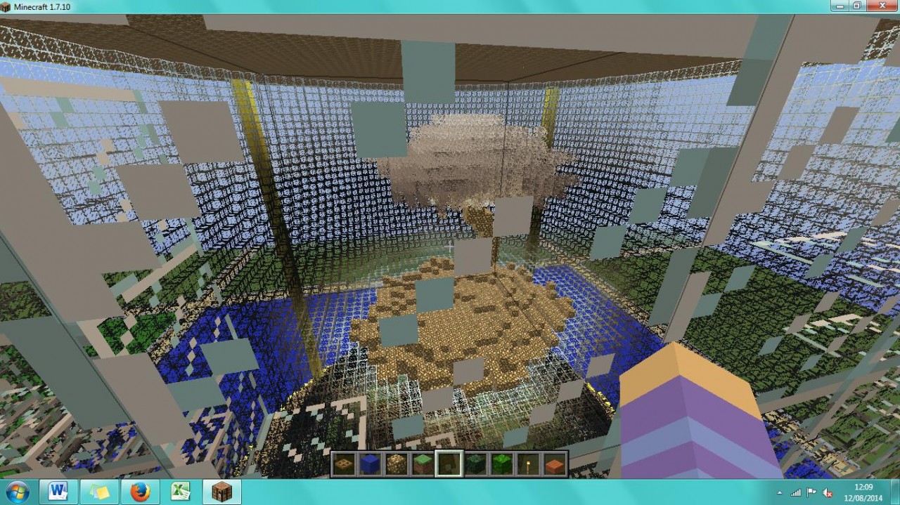 giant hourglass Minecraft Map