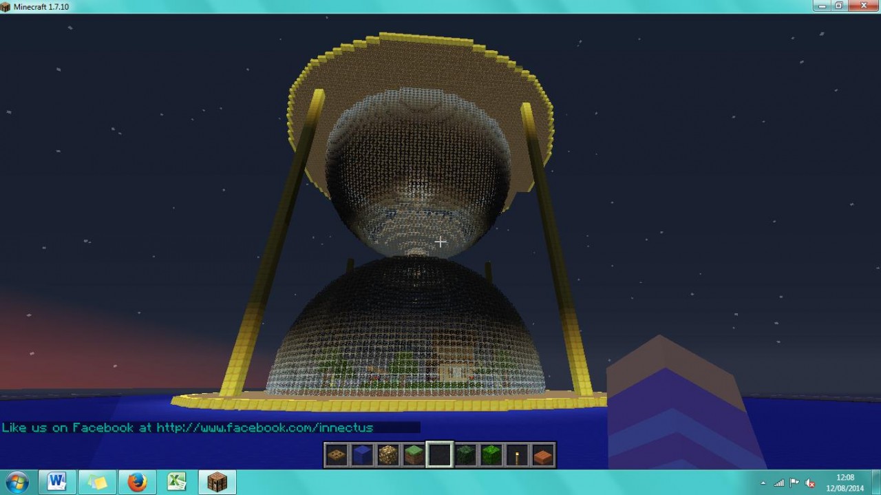 giant hourglass Minecraft Map