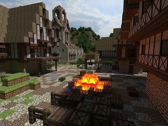 Medieval hamlet Minecraft Map