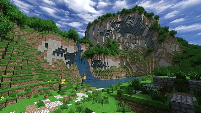 Waterfall House Minecraft Map