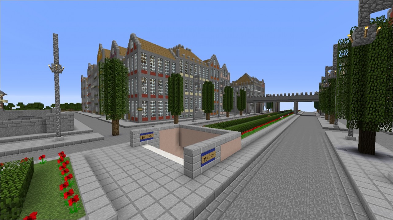 Dutch Style Neighbourhood Minecraft Map