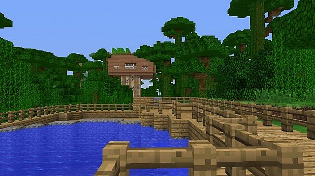 Jungle Tree fort. Minecraft Map