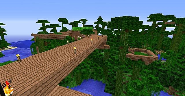Jungle Tree fort. Minecraft Map