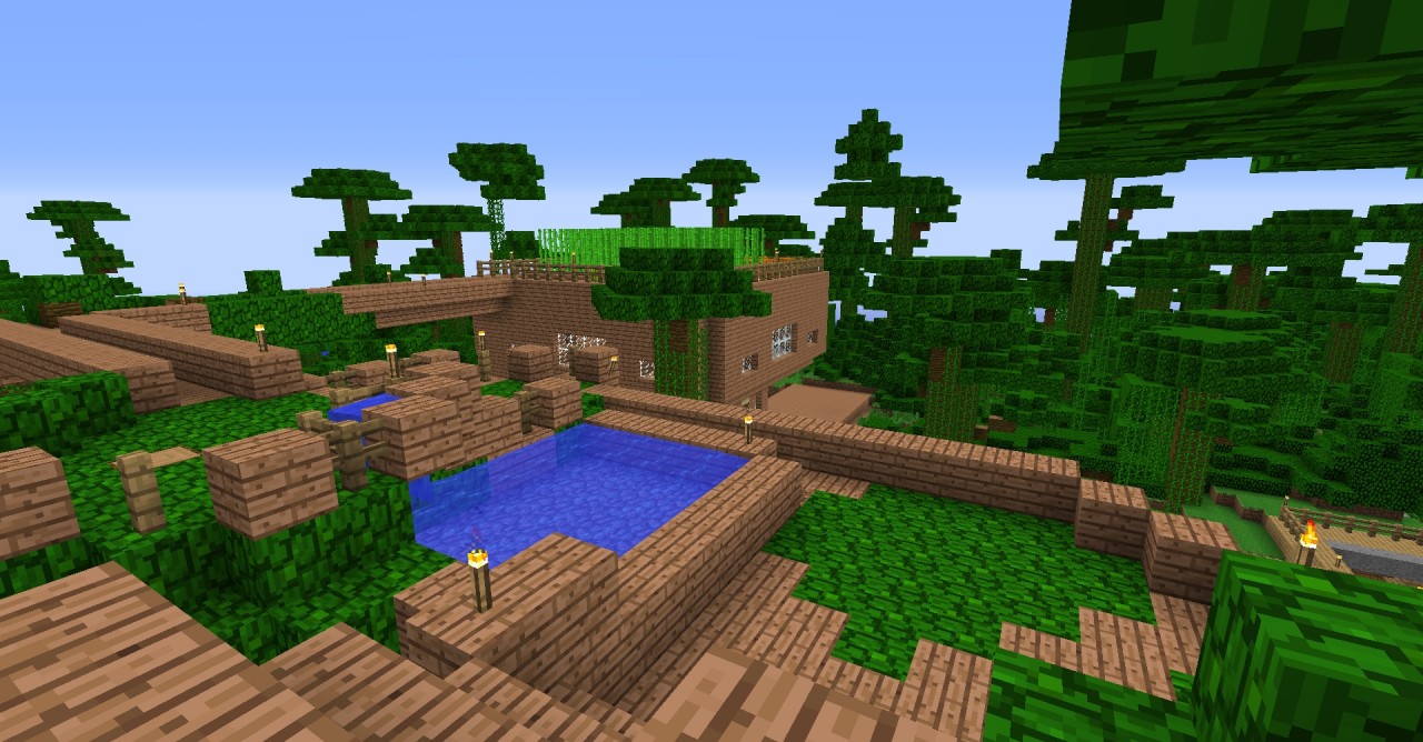 Jungle Tree fort. Minecraft Map