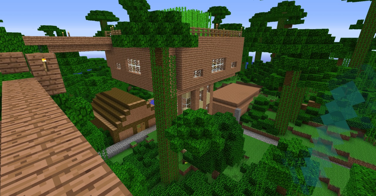 Jungle Tree fort. Minecraft Map