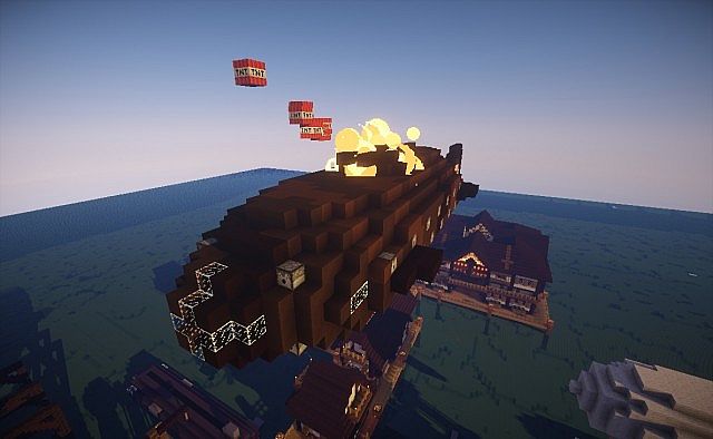 Working Air Warship and Fighters - Trident Submersible Fighter Tender ...