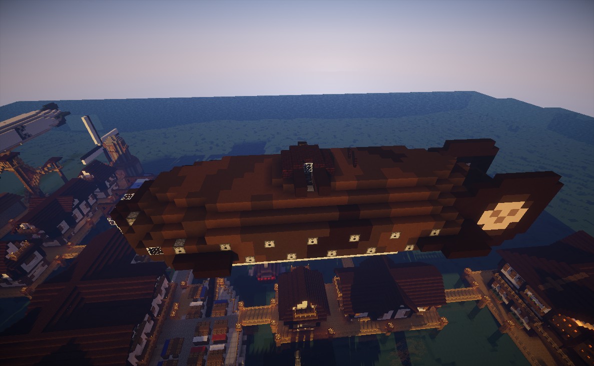 Working Air Warship and Fighters - Trident Submersible Fighter Tender ...