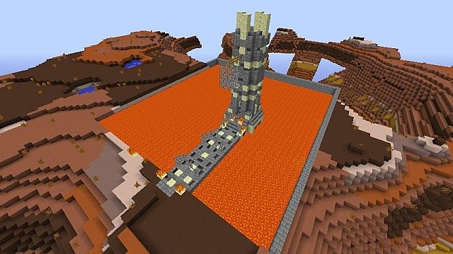 Lava Castle build Minecraft Project