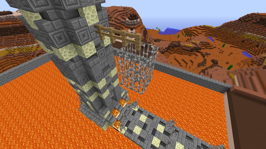 Lava Castle build Minecraft Map