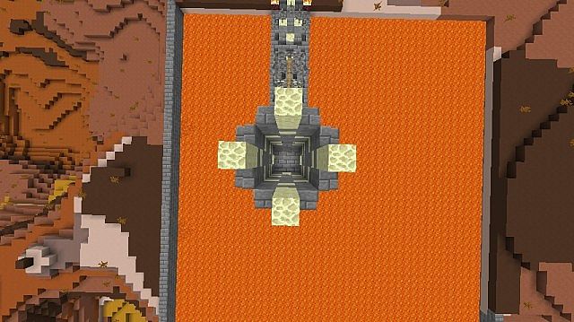 Lava Castle build Minecraft Map
