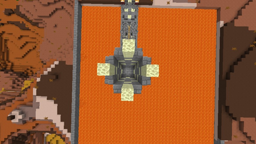 Lava Castle build Minecraft Map