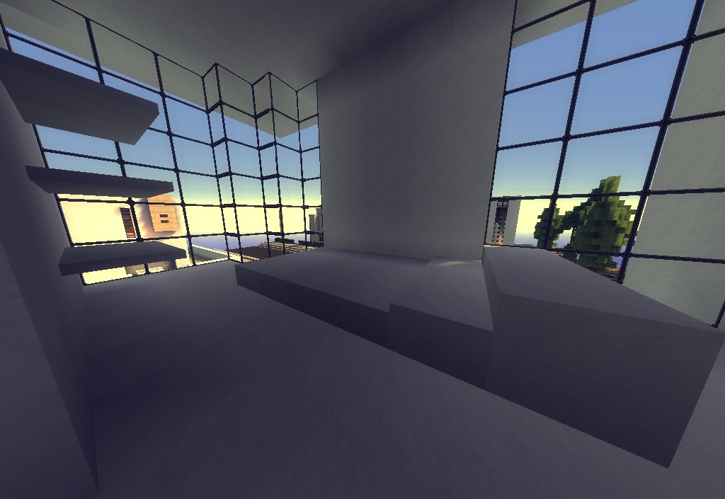 White Minimalist Home Minecraft Map