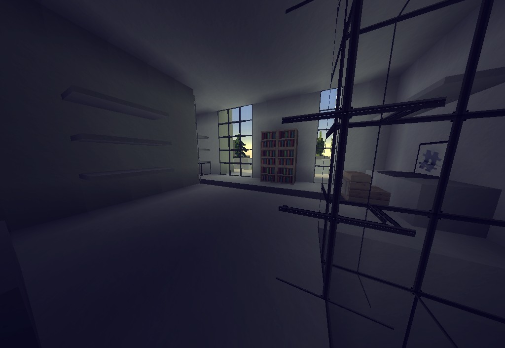 White Minimalist Home Minecraft Map