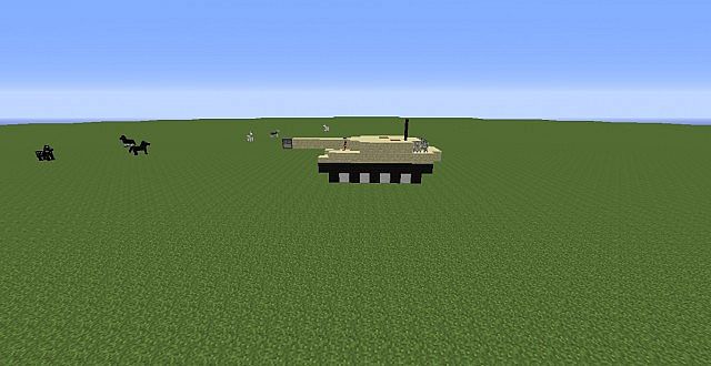 Redstone Functioning M1 Abrams Tank Minecraft Map
