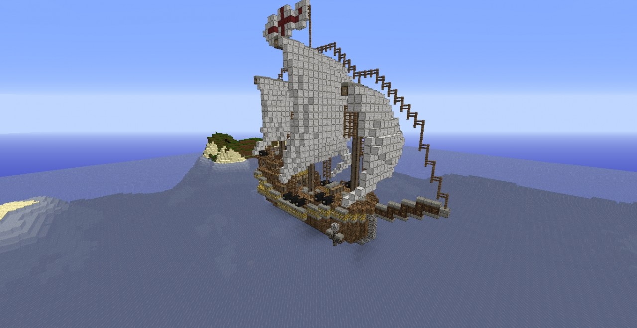 Merchant Sail Ship Minecraft Map
