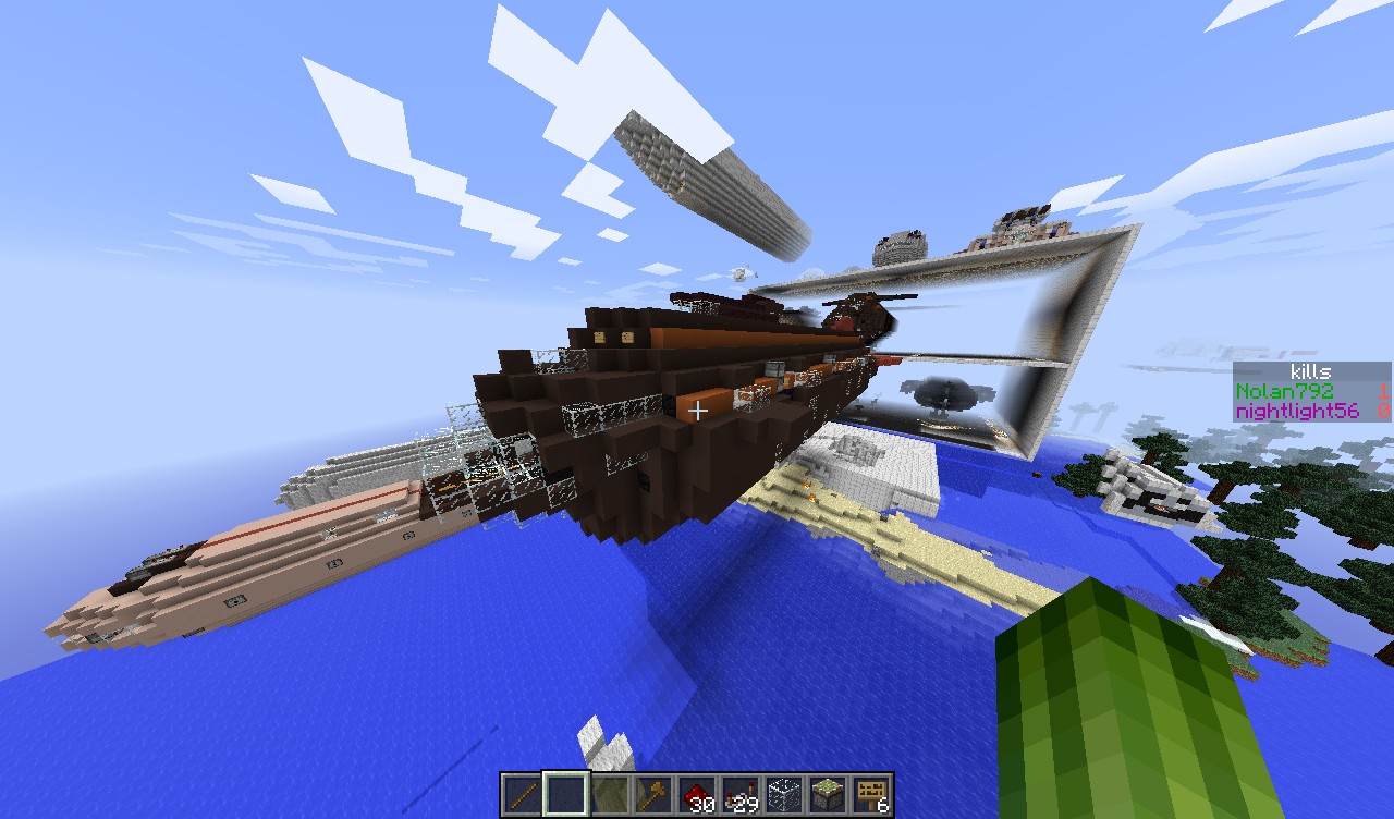 U.S.S Executor warship/airship Minecraft Map