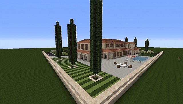 Italian Villa w/ wineyard Minecraft Map