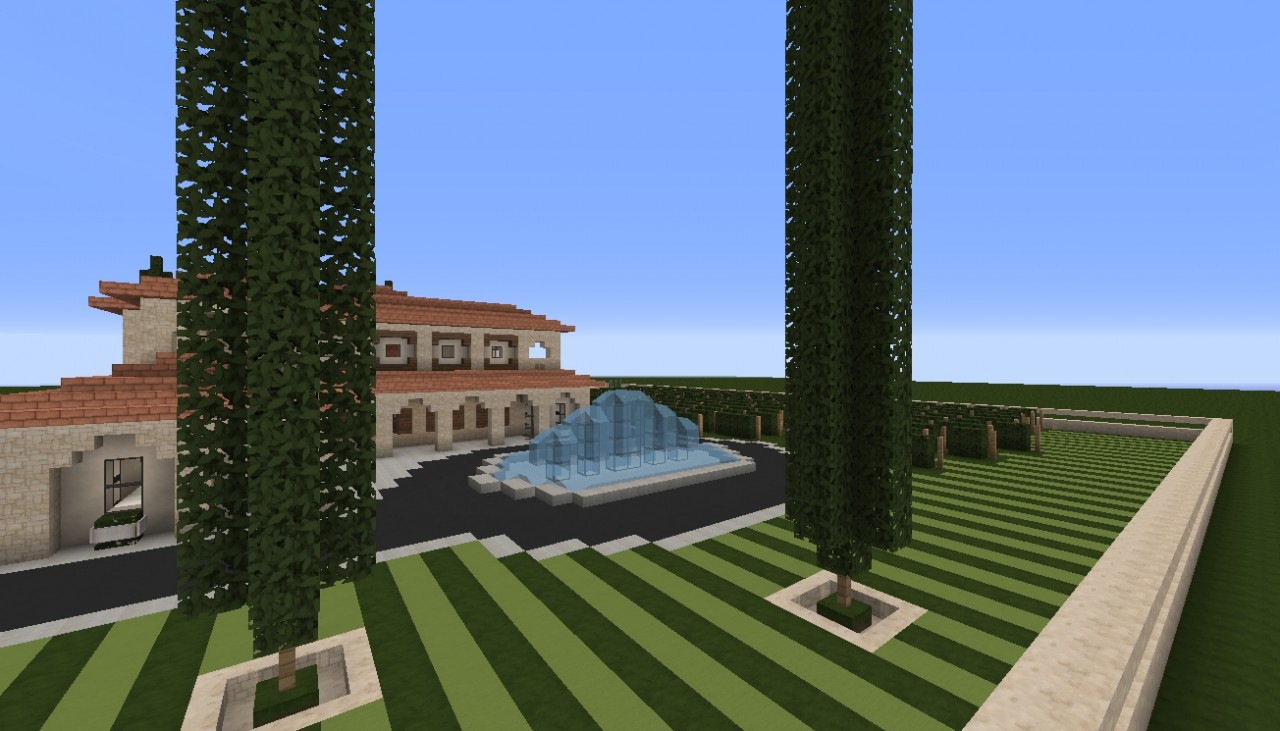 Italian Villa w/ wineyard Minecraft Map